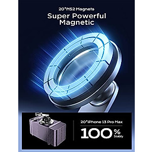 LISEN for Tesla Phone Mount Holder, for MagSafe Car Mount [20 Strongest Magnets] 2023 Tesla Model 3/Y/X/S Accessories, Adjustable Tesla iPhone Mount Compatible with iPhone 14 13 12 Pro Max Plus