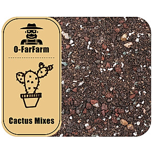 O-FarFarm Cactus Soil Potting Mix 1.1 LBS, Optimized PH Fast Draining with Added Nutrients, Perfect for Small Cactus Pots