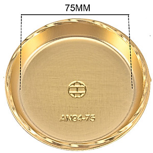 Abuhem 3 Inches Mini Cake Boards Stands Rounds 100pcs, Disposable Gold Mousse Cake Circle Cardboard with Coated Greaseproof Base Perfect for Cake Decorating for Wedding, Birthday, Party, Home (Gold)