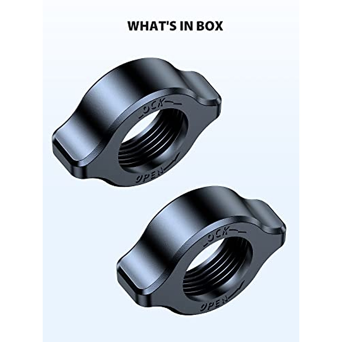 VICSEED Nut Thicked Sturdy Won't Break, Fit for Car Phone Holder Mount 17mm Ball Head (2pcs)