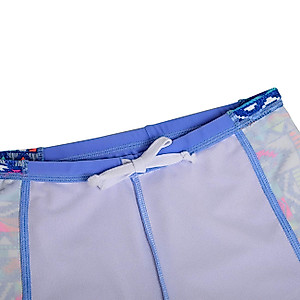 Dayu Boys Girls Swimsuit UPF 50+ UV Two Piece Short Sleeve Swimwear Rash Guard Sets, Purple, 12-14