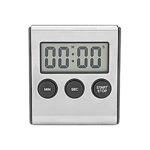 Digital Kitchen Timer Desktop Wall Mounted Timer Alarm Clock with Alarm Big Digit with Alarm, Big Digit, Back Stand