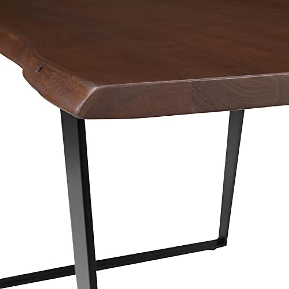 Modway Live Edge Ardor Dining Table, 60", Black Walnut
