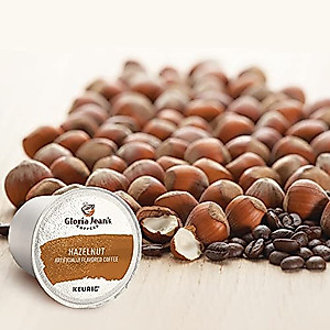 Gloria Jean's Coffees Hazelnut, Single-Serve Keurig K-Cup Pods, Flavored Medium Roast Coffee, 72 Count