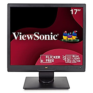ViewSonic VA708A 17 Inch 1024p LED Monitor with 100% sRGB Color Correction and 5:4 Aspect Ratio