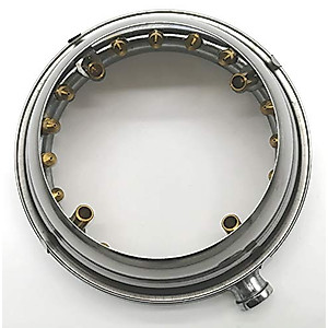 9 Inch High-powered Jet Burners With Lip (Propane Gas) (20 Brass Tip Jets Burners) (120,000 Btu)