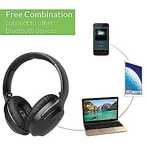 Avantree Opera Dual Link Bundle - Wireless Headphones High Volume for Seniors, Hearing Impaired (Set of 2) & Bluetooth 5.0 Transmitter Charging Dock, Long Range, Audio Bypass for Soundbar, No Delay
