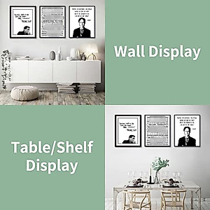3PCS The Office Motivational Quote print, TV Show poster wall decor, Michael Scott, Dwight Schrut, Funny Great Gift For Fans,11*14 Inch