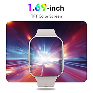 Smart Watch for Men Women, 1.69" HD Screen Activity Tracker Smartwatch, Fitness Tracker with Heart Rate/Sleep Monitor, 25 Sport Modes IP68 Waterproof, Pedometer, Fitness Watch for Android iOS, Grey