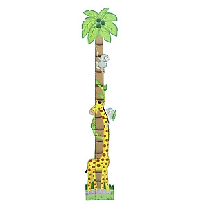 Fantasy Fields - Sunny Safari Animals Thematic Kids Wooden Growth Chart | Imagination Inspiring Hand Painted Details