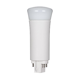 Satco S29859 9-Watt PL LED Light Bulb, G24q Base, 4-Pin Vertical, 3500K