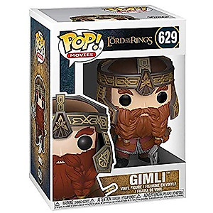 POP Lord of The Rings - Gimli Funko Pop Vinyl Figure (Bundled with Compatible Pop Box Protector Case), Multicolored, 3.75 inches