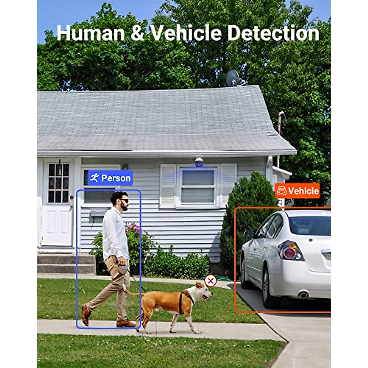 ANNKE C800 UltraHD 4K (8MP) PoE Security Camera with AI Human/Vehicle Detection, H.265+ Bullet IP Outdoor Camera with Mic/Audio, IP67 Weatherproof, 100 ft Night Vision, FOV 123° Wide Angle 2.8mm Lens