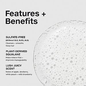 Paul Mitchell Super Smooth Shampoo, Controls Frizz, Adds Softness, For Frizzy Hair, 10.14 Fl Oz