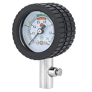 Ball Pressure Gauge Stainless Steel Accurate Air Pressure Gauge for Football Soccer Basketball Volleyball and Other Balls