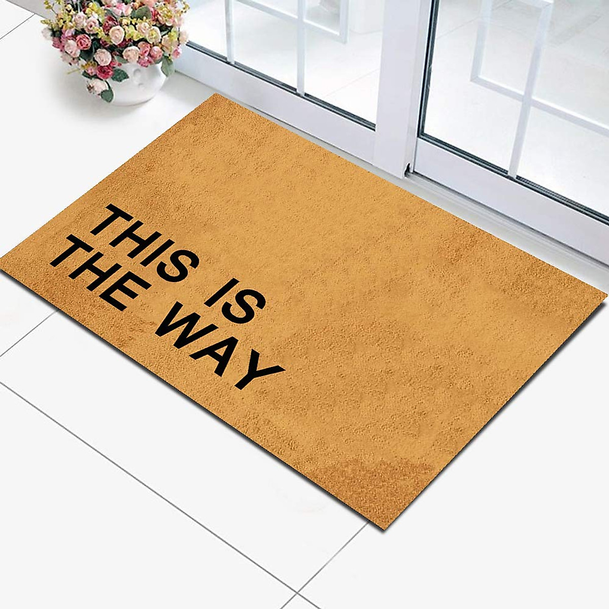 MOMOBO Funny Doormat Custom Indoor Doormat -This is The Way Doormat Welcome Mat Funny Front Door Mats Home and Office Decorative Entry Rug Garden/Kitchen/Bedroom Mat Non-Slip Rubber 23.6 x15.7 Inch