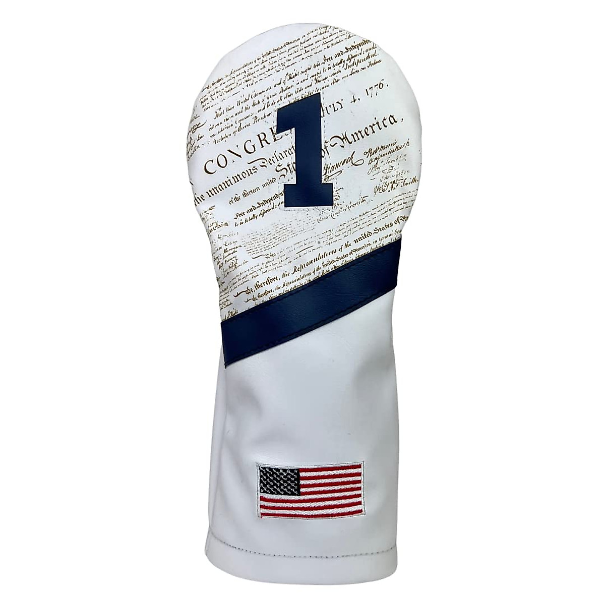 Sunfish Leather Driver Golf Headcover The Declaration - USA America