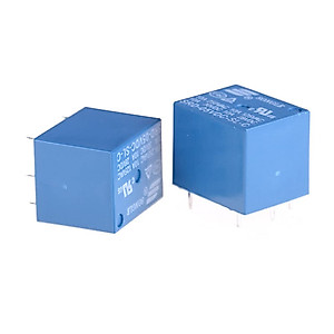 MiZOELEC 10pcs SRD-05VDC-SL-C PCB for SONGLE DC 5V Mini Power Relay 5 Pin SRD-5VDC-SL-C Blue