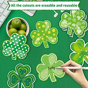 Shamrock Cutouts Clover for St. Patrick's Day Decoration 40 Pcs