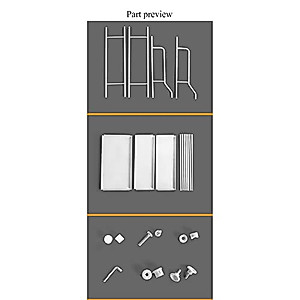 Yargole 3-Tier Laundry Room Shelf Over Washing Machine Storage Utility Rack,Above Toilet Washer Dryer Stand Storage,Adjustable Bathroom Organization Space Saving Shelving Units