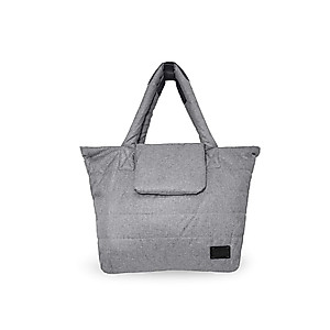 7AM Tote Bag for Women - Waterproof Capri Crossbody & Zippered Diaper Bags, Included Changing Diaper Pad & 2 Stroller Straps