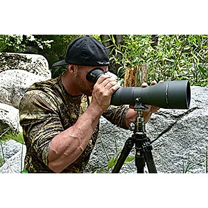 Alpine Innovations SpotSlicker Bandit - Water-Resistant Spotting Scope Eyeshield to Block Glare and Reduce Eye-Strain, One Size Fits All - Stealth Shadow