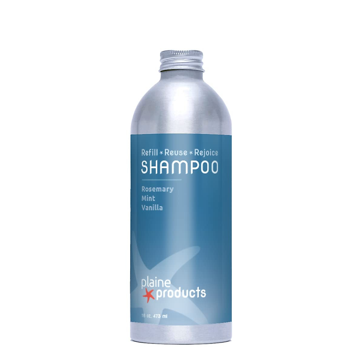 Eco-Friendly Shampoo - Rosemary, Mint, Vanilla - Sulfate Free, 16oz (Refill Bottle)