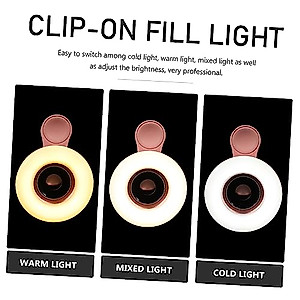 Macro Lens for Phone Macro Lens for Phone Light Phone Clip Phone Light Clip Phone Lens Fill Light Pink Abs Cell Phone Cell Phone Lens Attachments Lamp for Manicure