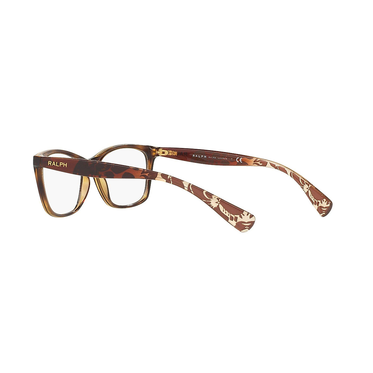 Ralph by Ralph Lauren Women's RA7071 Cat Eye Prescription Eyewear Frames, Shiny Dark Havana/Demo Lens, 52 mm