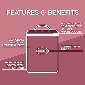 Rayware Typhoon Otto Collection | Compost Caddy - Navy, 2.5 L (1401.231)