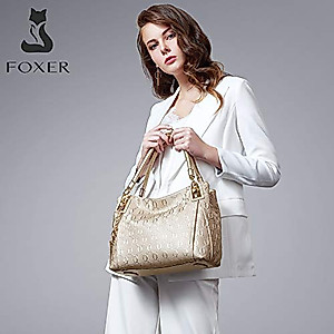Women's Handbags Purses Leather Handbag Ladies Top-handle Tote Crossbody Shoulder Bag (golden) One Size