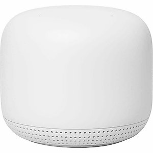WiFi Point - Add On Access Point Extender Compatible with Mesh Wi-Fi Routers for Whole Home Coverage with Voice Assistant (Snow)