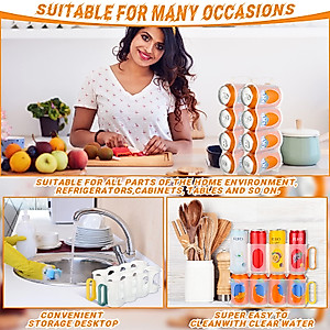 4 Pcs Plastic Portable Soda Can Organizer for Refrigerator Organizer Bins Drink Storage for Fridge Soda Can Holder for Refrigerator Beer Can Racks Drink Can Dispensers for Beverage Pantry Fridge Shelf