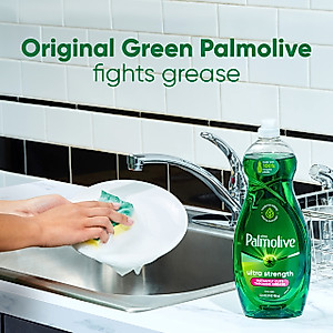 Palmolive Ultra Strength Liquid Dish Soap, Original Green, 20 Fluid Ounce(Packaging May Vary)