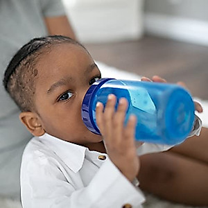 Dr. Brown’s Milestones Sippy Cup with Straw, Blue, 12oz, 2 Pack, 12m+