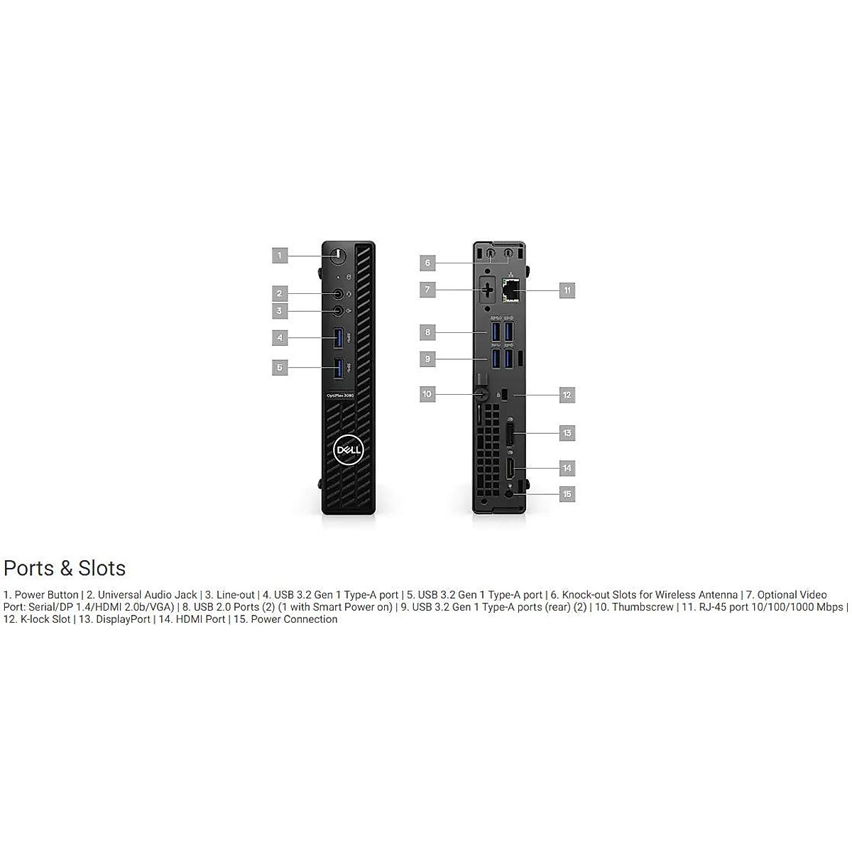 2021 Newest Dell OptiPlex 3080 Micro Form Factor Business Desktop, Intel Core i5-10500T, 32GB DDR4 RAM, 1TB SSD + 2TB HDD, WiFi, HDMI, Bluetooth, Windows 10 Pro (Renewed)