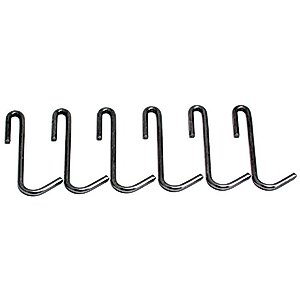 Enclume Essentials Pot Hook, Set of 6, Use with Pot Racks, Hammered Steel