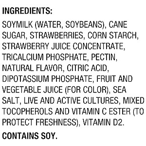 Silk Soy Milk Dairy-Free Yogurt Alternative, Strawberry, Gluten-Free, Vegan, Non-GMO Project Verified, 5.3 oz.