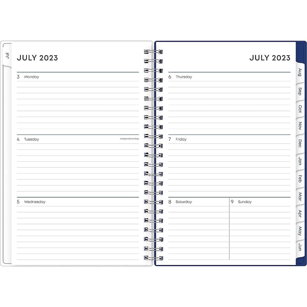 2023-2024 Blue Sky Chanson 5-inch x 8-inch Academic Weekly & Monthly Planner, Blue (128694-A24)