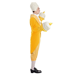 Fun Costumes Disneys Beauty and the Beast Lumiere Costume for Men, Be Our Guest Candlestick Charmer Outfit Medium