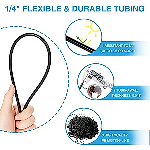 Misters for Outside Patio, 75FT Misting Cooling System for Patio, 75FT (23M) Misting Line+28 Mist Nozzles+3/4" Brass Adapter,Outdoor Mister System for Patio Garden Greenhouse Trampoline for waterpark