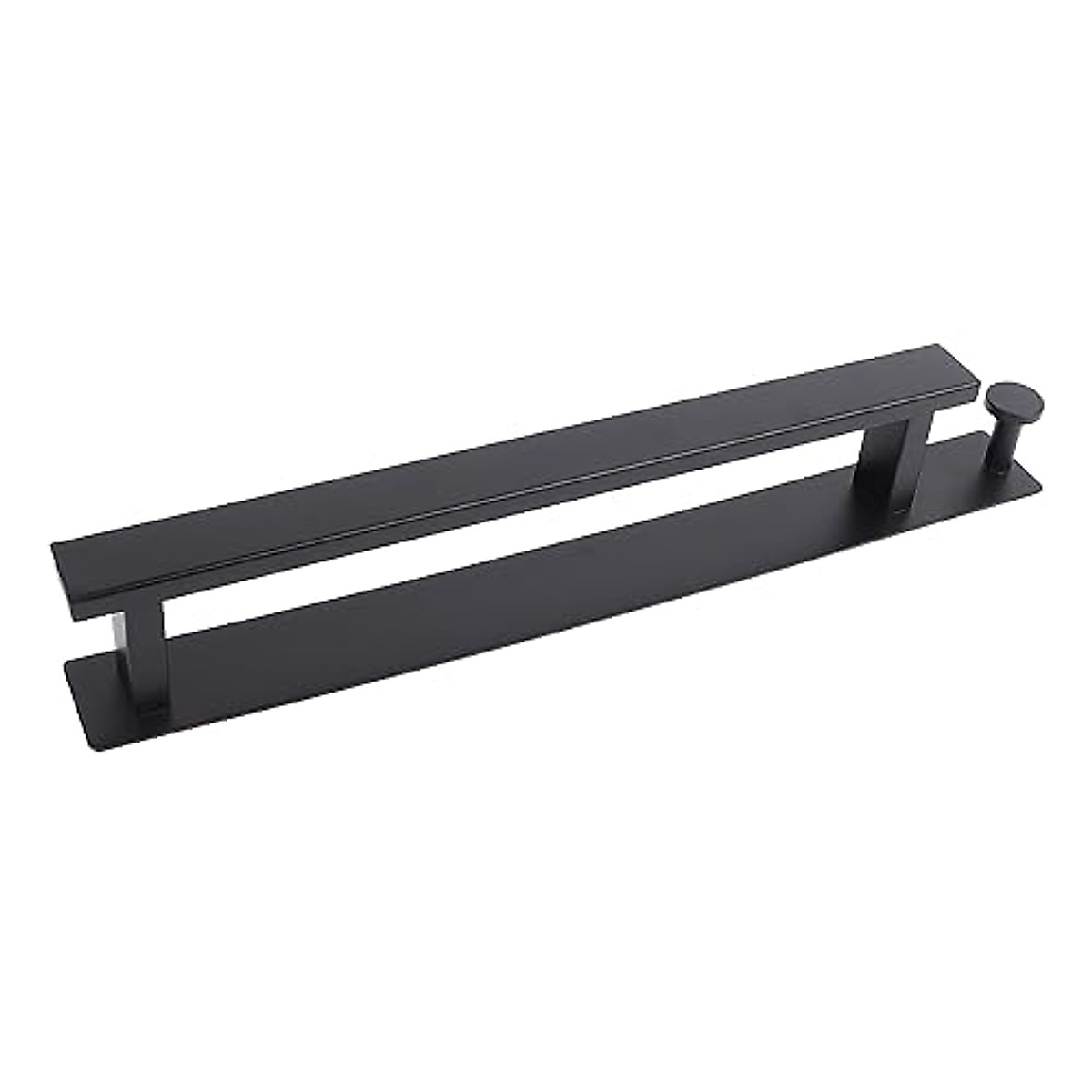Mothinessto Bath Towel Storage Rack Durable Seamless Black Sturdy Towel Holder for Bathroom