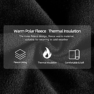 ROCKBROS Ski Mask for Men Women Winter Balaclava Ski Mask Under Helmets with Glasses Holes Thermal Fleece for Cold Weather