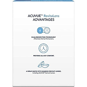 Accuvue RevitaLens Multi-Purpose Disinfecting Solution 12 oz (Pack of 2) - New Version