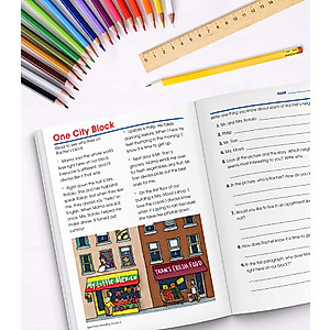 Spectrum Reading Comprehension Grade 2, Ages 7 to 8, Second Grade Reading Comprehension Workbook, Nonfiction and Fiction Passages, Story Structure and Main Ideas - 174 Pages
