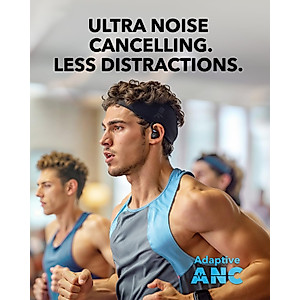Soundcore Sport X20 by Anker, True-Wireless Workout Earbuds, Rotatable and Extendable Ear Hooks, Noise Cancelling, Deep Bass, IP68 Waterproof, Sweatproof, Dustproof, 48H Play, for Gym(Renewed)