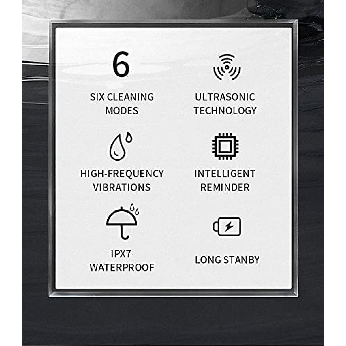 Electric Toothbrush for Adults, 4 Brush Heads and Travel case, 2 Hours Fast Charge for 50 Days, 6 Adjustable Modes Built-in 2-Minute Smart Timer IP7 Waterproof 36000 VPM Deep Clean (Pink)