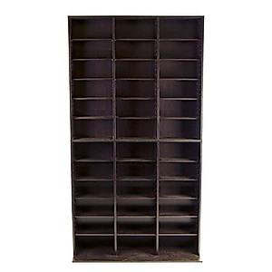 Atlantic Oskar 1080 Media Storage Cabinet – Protects & Organizes Prized Music, Movie, Video Games or Memorabilia Collections, PN 38435714 in Espresso