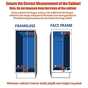 ROOMTEC Pull Out Cabinet Organizer for Narrow Cabinet (5" W X 21" D), Kitchen Cabinet Organizer and Storage 2-Tier Cabinet Pull Out Shelves Under Cabinet Storage for Kitchen, Chrome