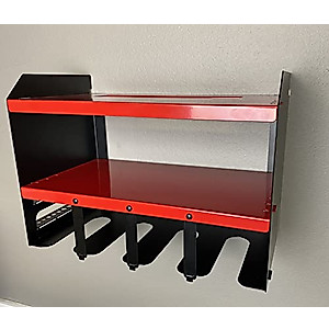 Zu Homes Power Tool Organizer Cordless Tool Storage Rack Garage Tool Organizer Power Drill Holder Power Saw Organizer Wall Mount Tool Box